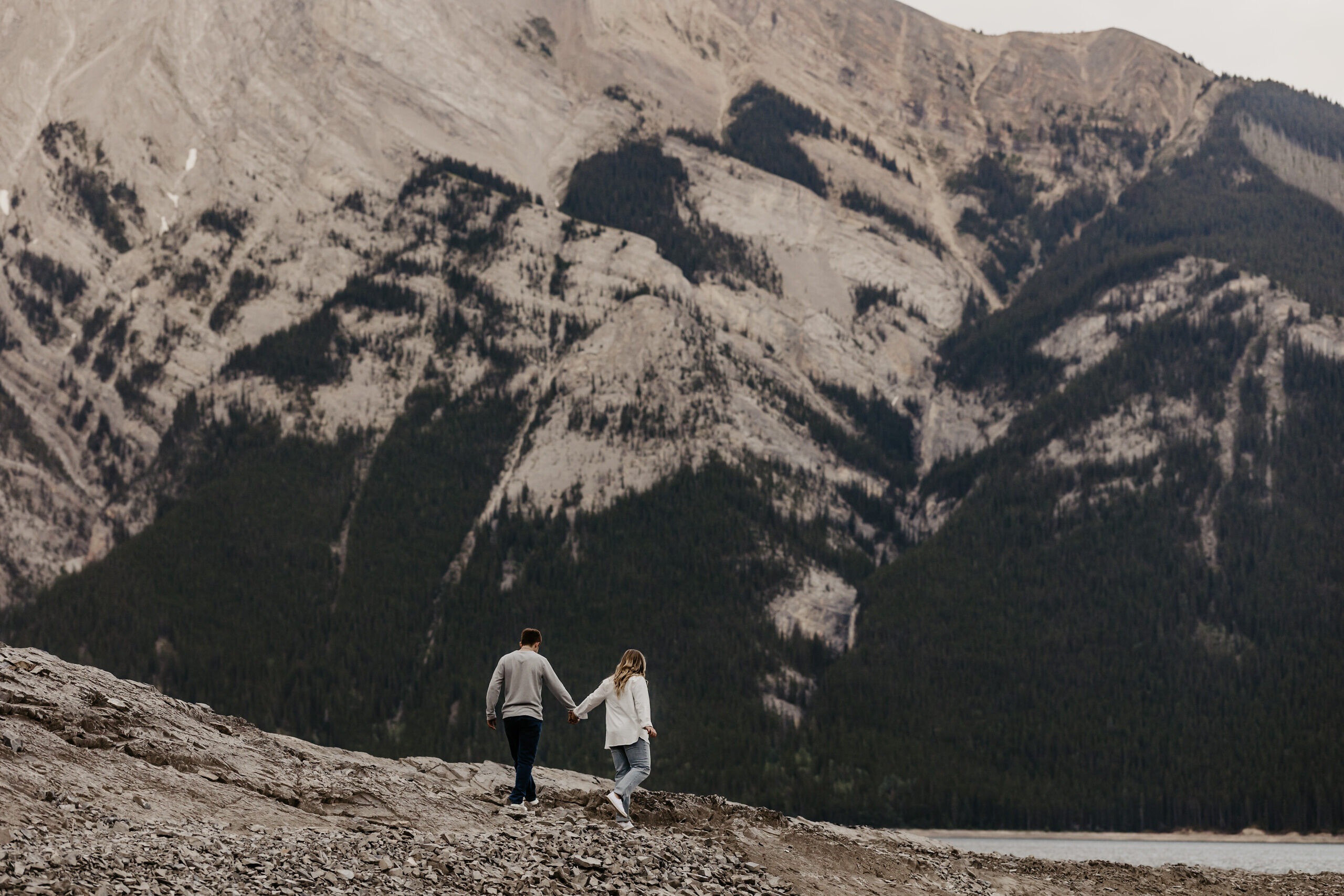 Banff Blue Hour Engagement Session | Erika Lagy Photography | Calgary ...